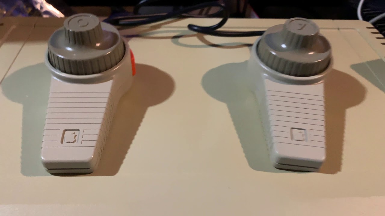 Vintage Apple II Paddle Controllers: Unboxing and Test - YouTube
