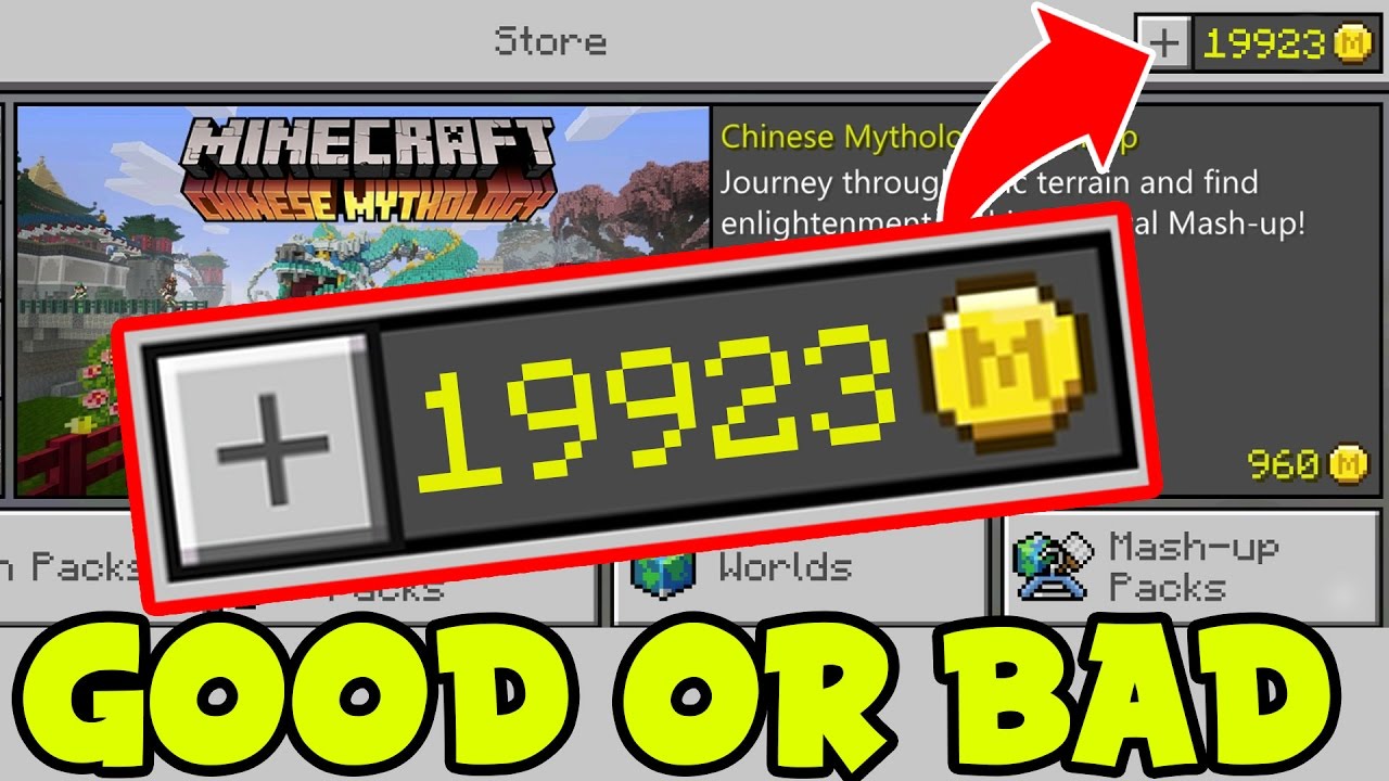 NEW Minecraft PE Marketplace Coins Update... GOOD or BAD?! Minecraft ...