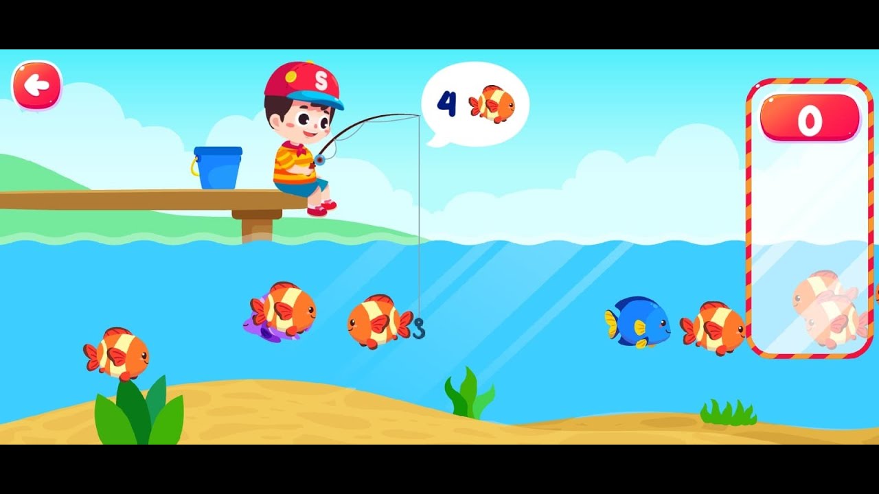 EDUKASI ANAK BELAJAR ANGKA SAMBIL MEMANCING IKAN - YouTube