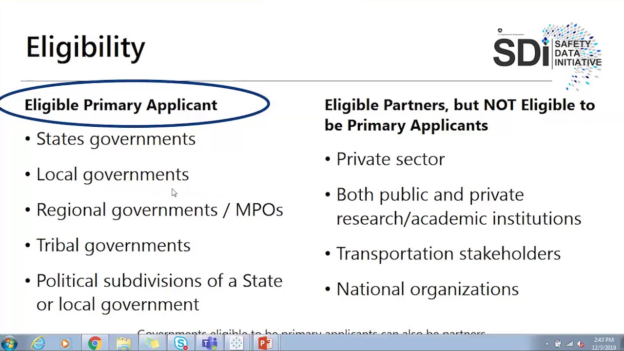 Safety Data Initiative NOFO Solicitation Webinar - YouTube