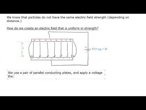 How do we create a uniform Electric Field? (E=V/d) - Electric Field ...