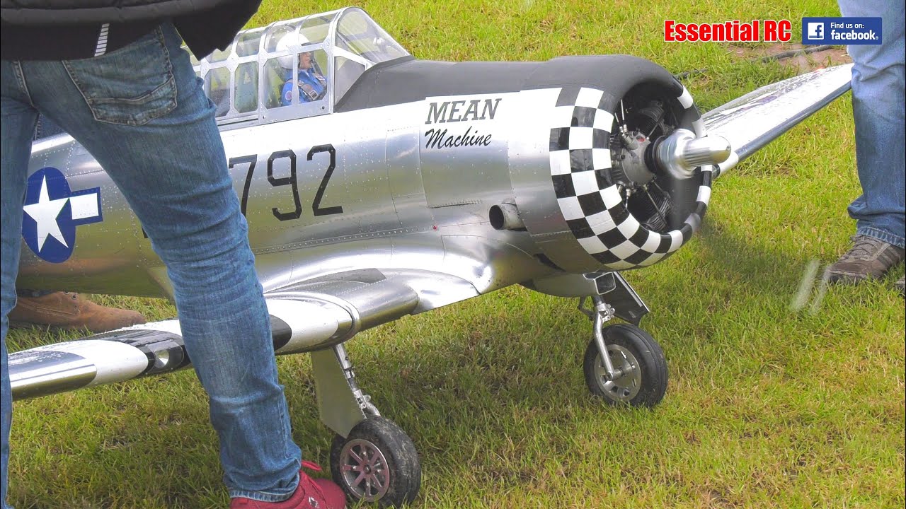 "MEAN MACHINE" GIANT SCALE HARVARD AT-6 TEXAN with *burbling* 250cc ...