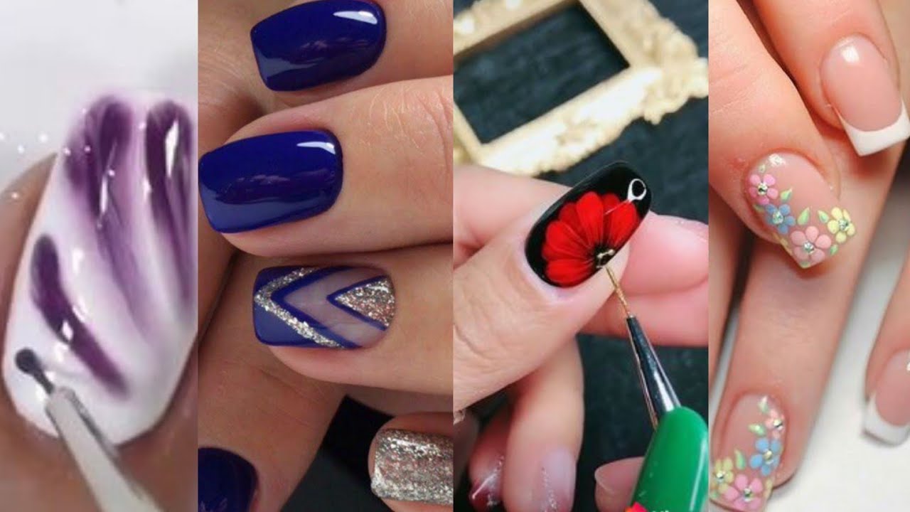 Simple Satisfying Nail Art Designs Tutorial | Beautiful Nails For Lady ...