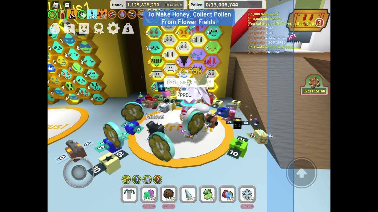 GIFTED PRECISE BEE? | bee swarm simulator - YouTube