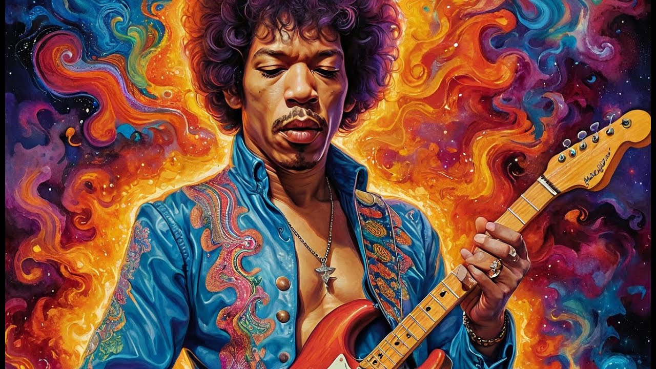Jimi Hendrix - Echoes of His Life - AI music and graphics generated ...