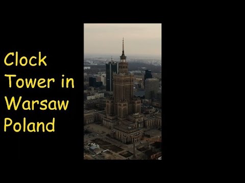 Clock Tower in Warsaw Poland ll Clock Tower ll Warsaw ll Poland ...