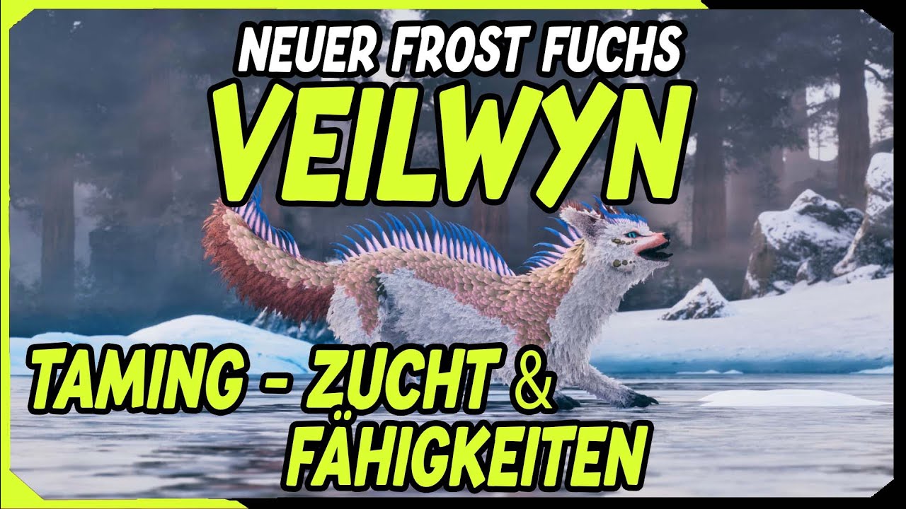 Neuer Frost-Fuchs VEILWYN in ARK Ascended! 🦊 Taming, Zucht ...