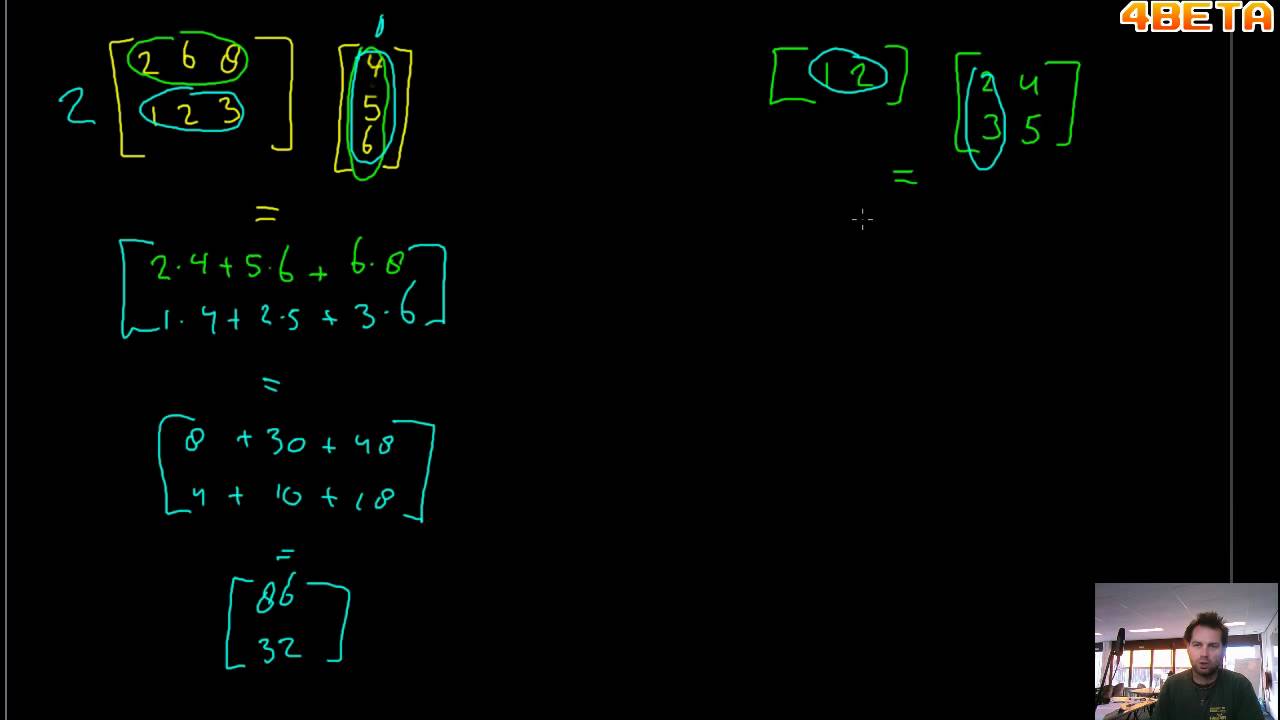 Wiskunde - Matrixrekenen - Matrixen vermenigvuldigen deel 3.mp4 - YouTube