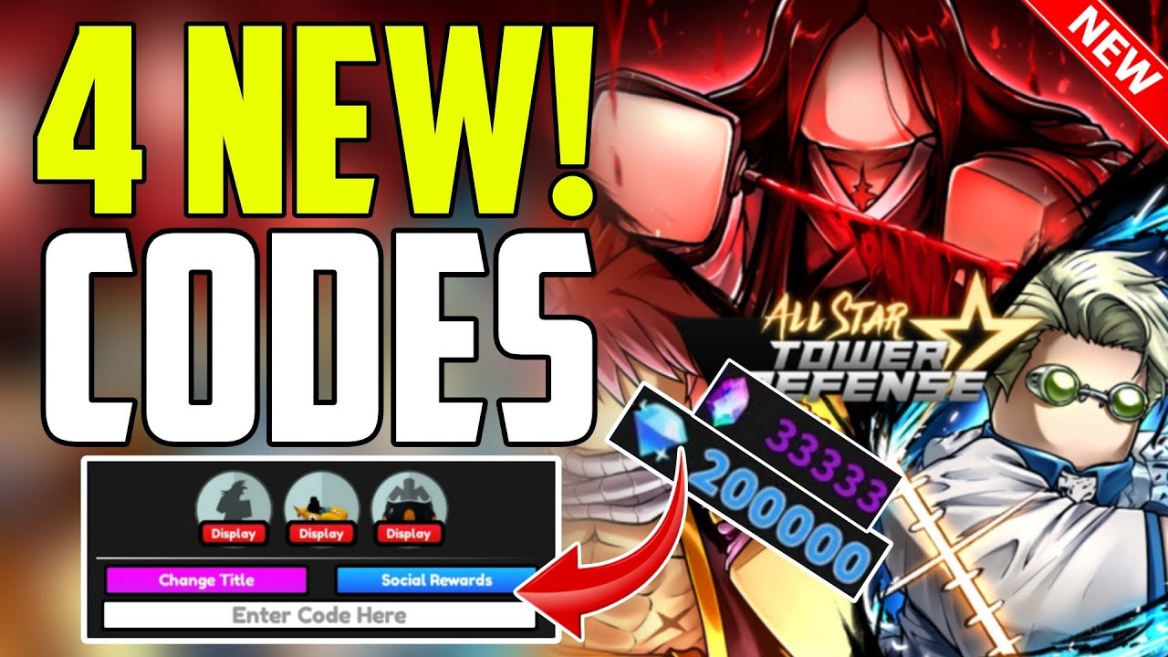 ⚠️NEW Update⚠️ ALL STAR TOWER DEFENSE CODES 2024 - CODES FOR ALL STAR ...