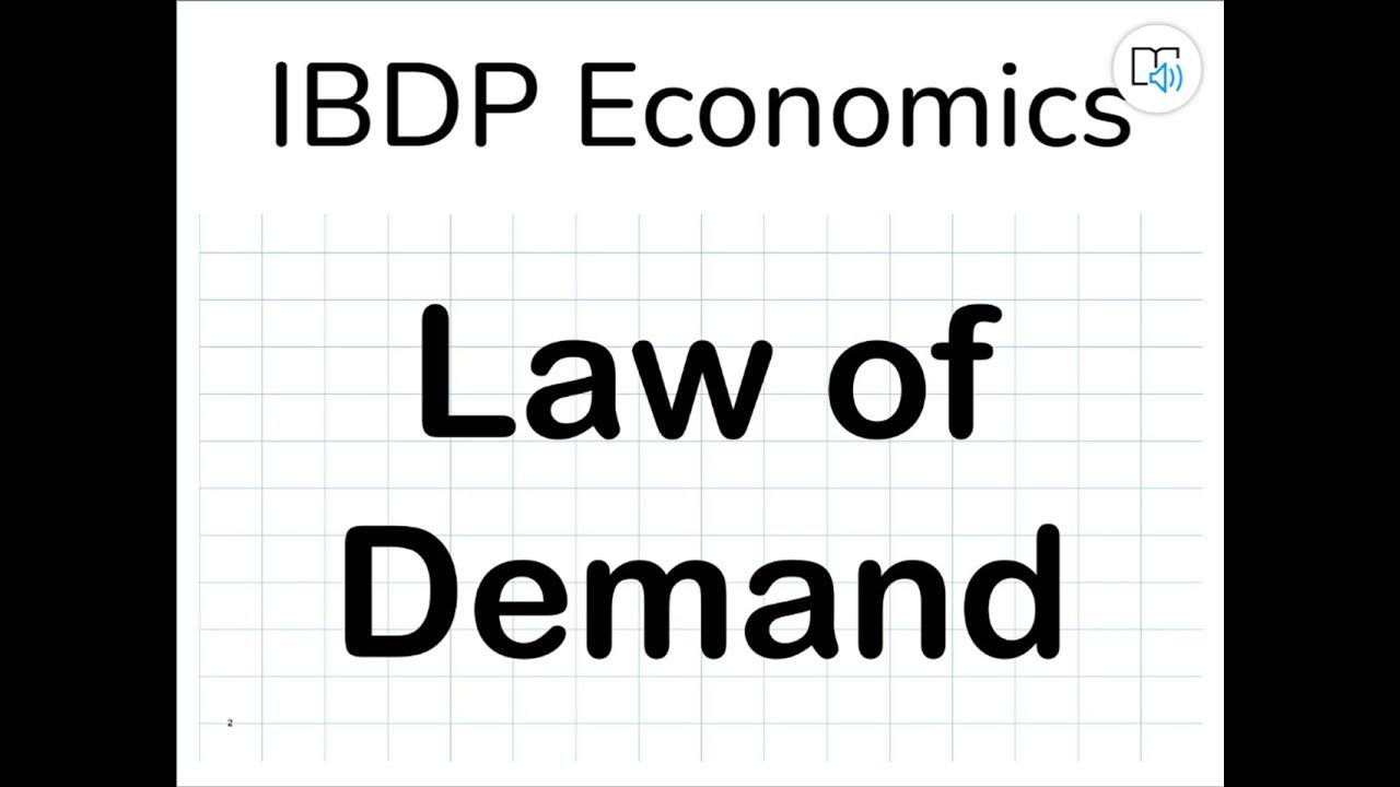 IBDP Economics, Microeconomics, Law of Demand - YouTube