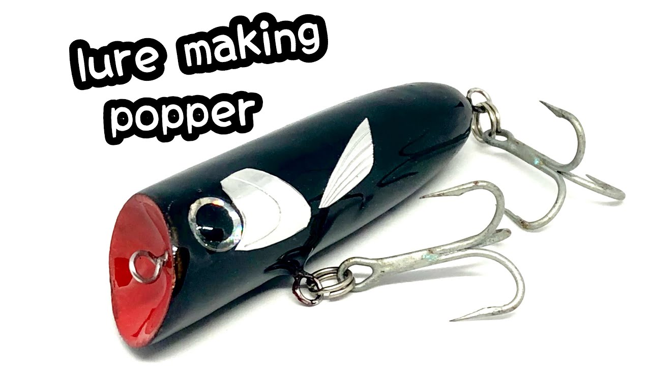 【lure making】how to make Swimming Popper - YouTube