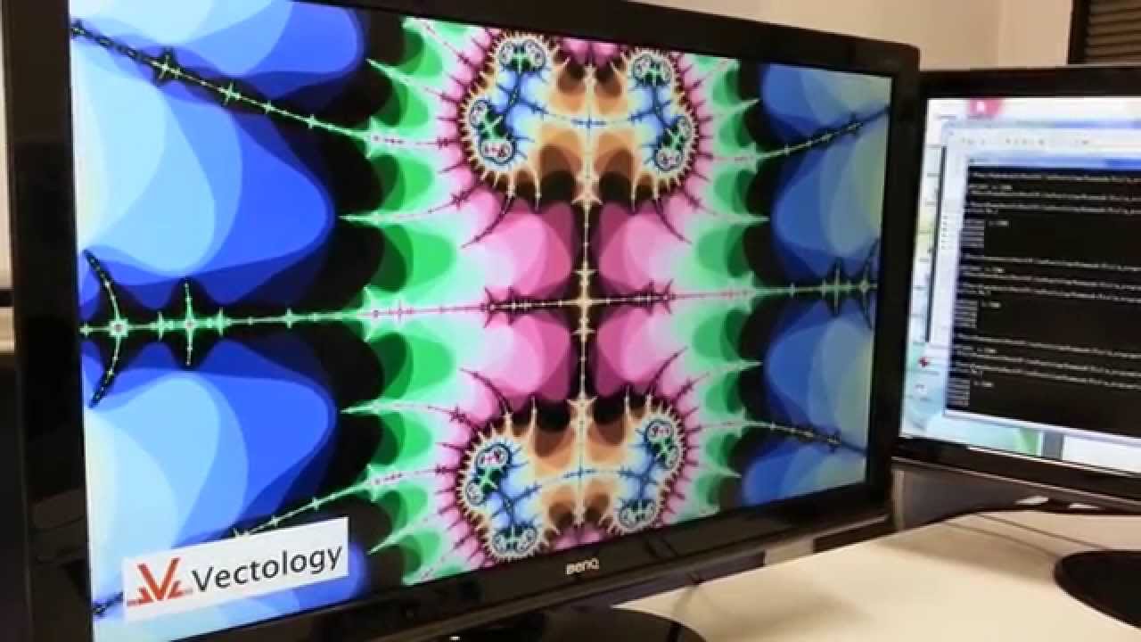 Julia Set Dedicated Calculator DEMO II / ACADEMINO / Artix-7 /FPGA/ DVI ...