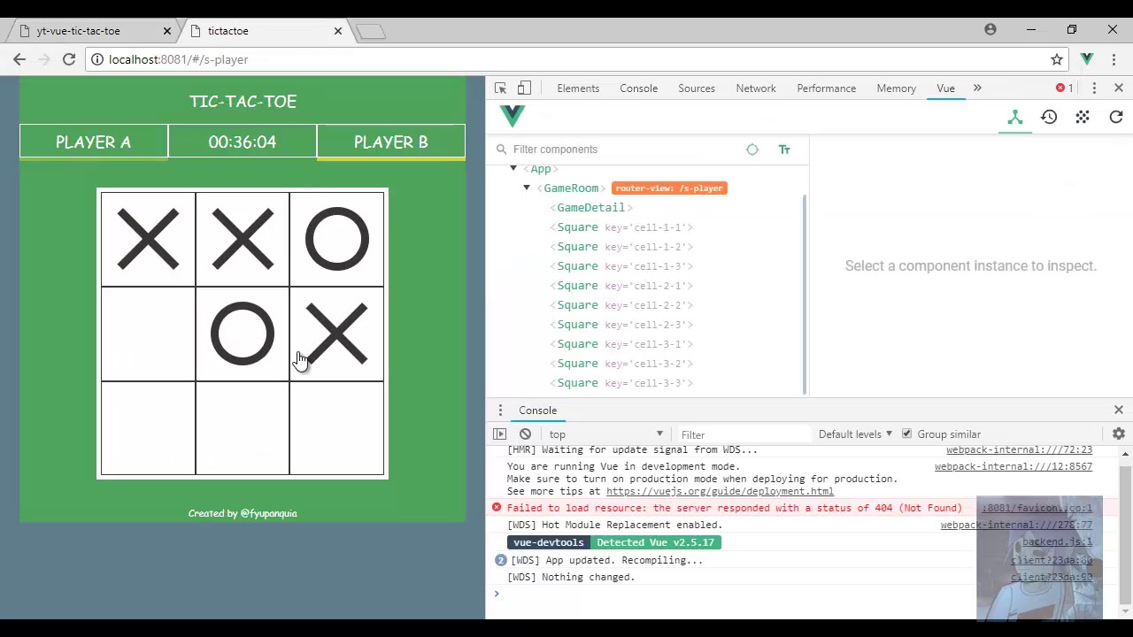 Tutorial Vue.js : TIC TAC TOE - Computer Turn - YouTube