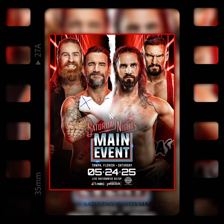 WWE SATURDAY NIGHTS MAIN EVENT CM PUNK & SAMI ZAYN VS SETH ROLLINS & BRON BREAKKER 📺 #wwe - YouTube