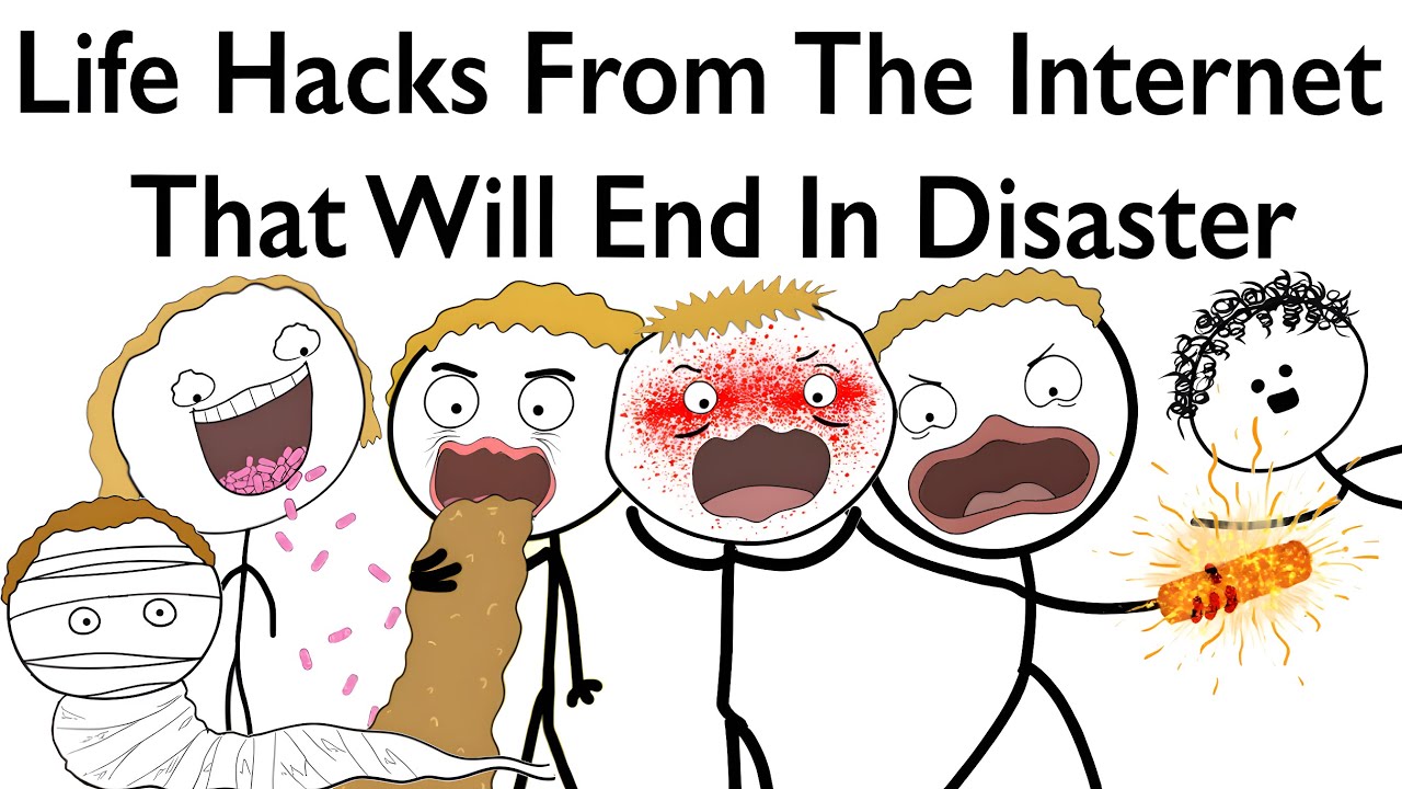 Life Hacks From The Internet That Will End In Disaster - YouTube