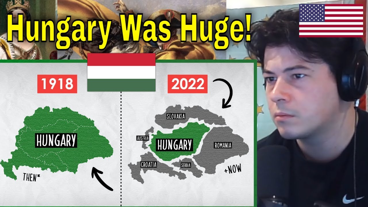 American Reacts The Territorial Evolution Of HUNGARY - YouTube