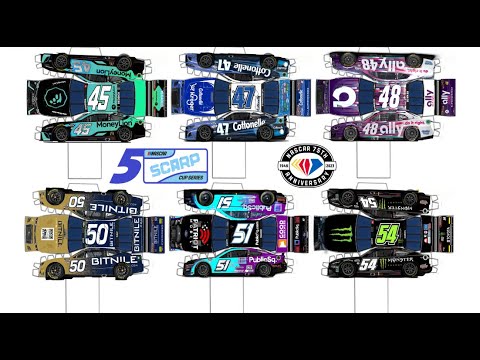 NASCAR papercraft 2023 part 6 - YouTube