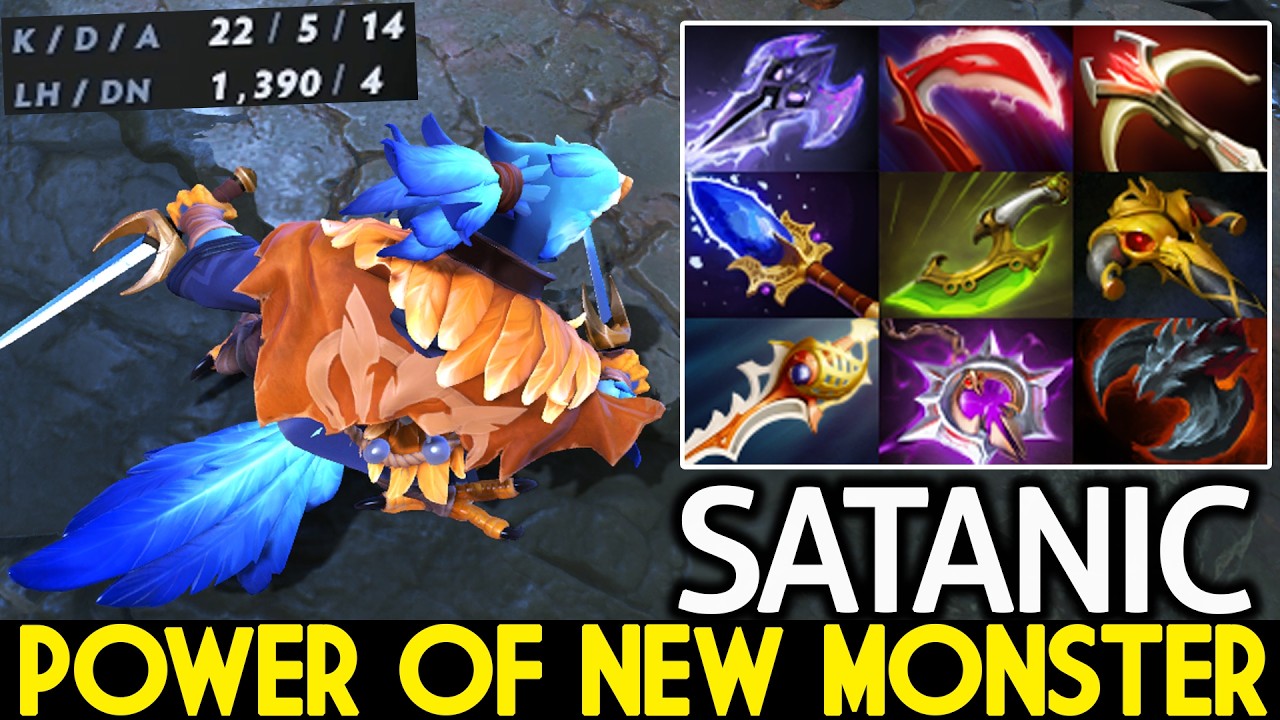 SATANIC [Kez] Power of New Monster with 9-Slotted Dota 2 - YouTube