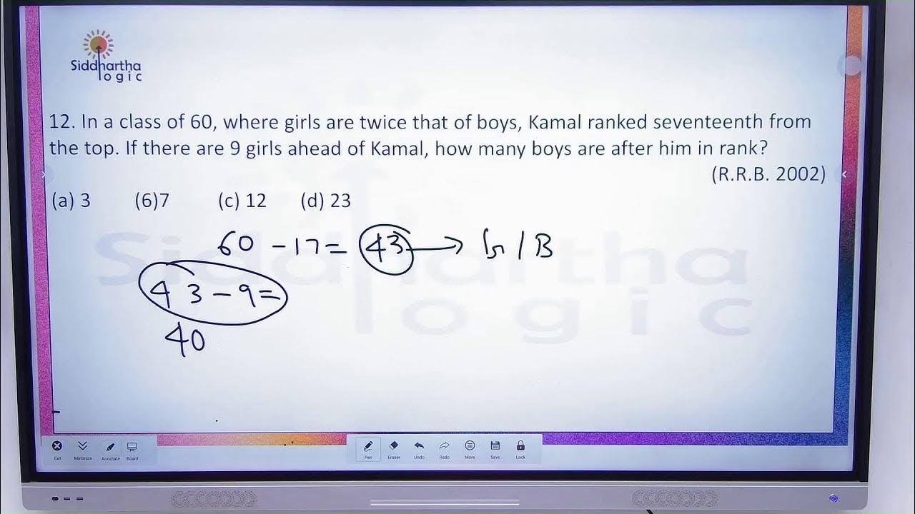 Order and Ranking BY RAMESH SIR | For upsc mpsc cat cet law ssc banking railways and all others ...