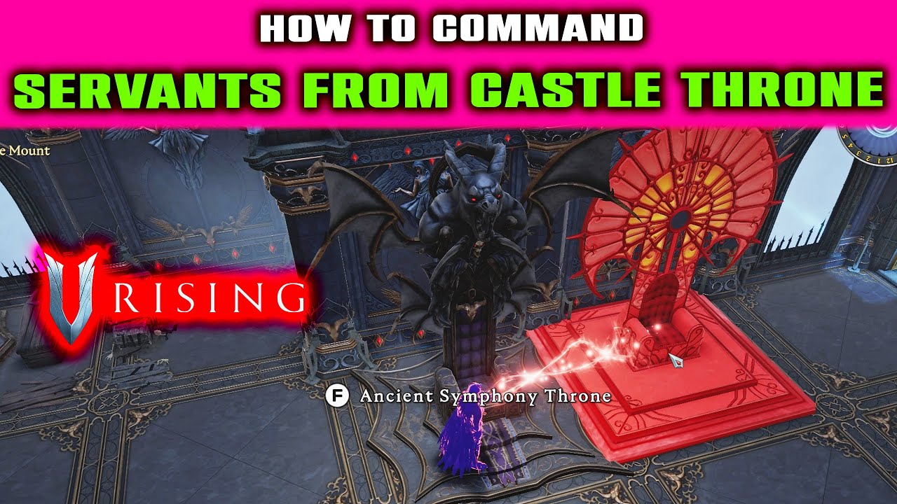 How to Command Your Servants From The Castle Throne in V Rising - YouTube