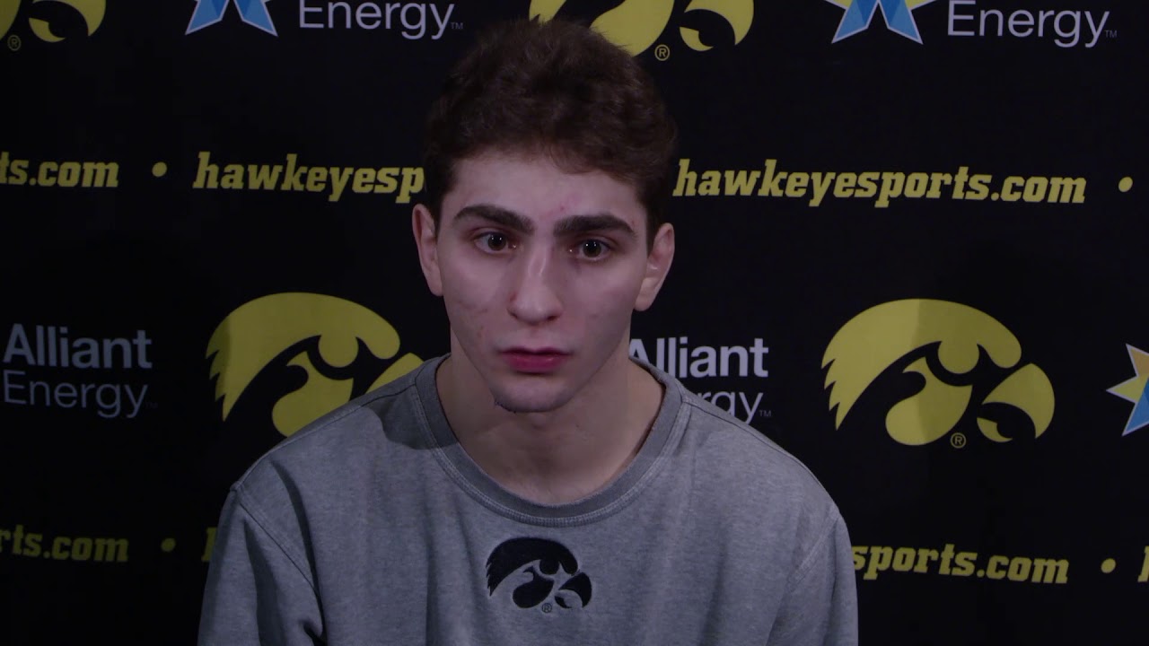 Austin DeSanto (Iowa) after Illinois dual, January 31, 2021 - YouTube