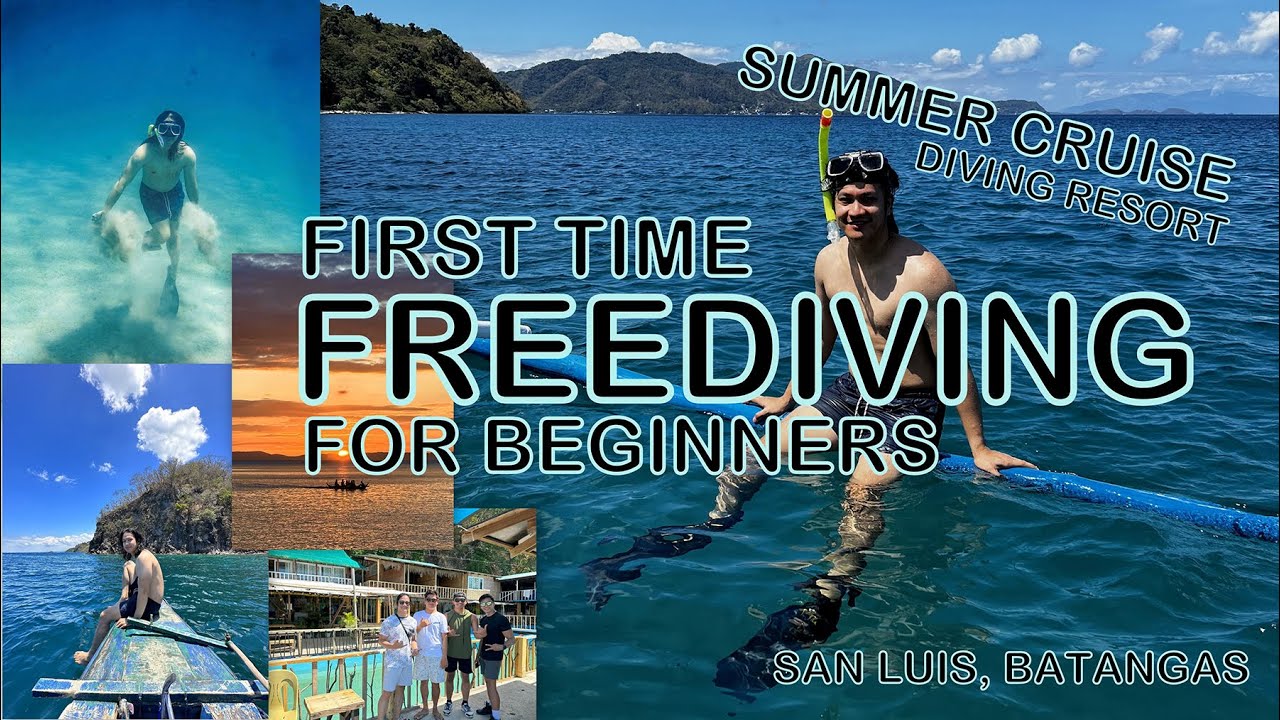 First Time Trying Freediving at Summer Cruise Diving Resort in Batangas ...