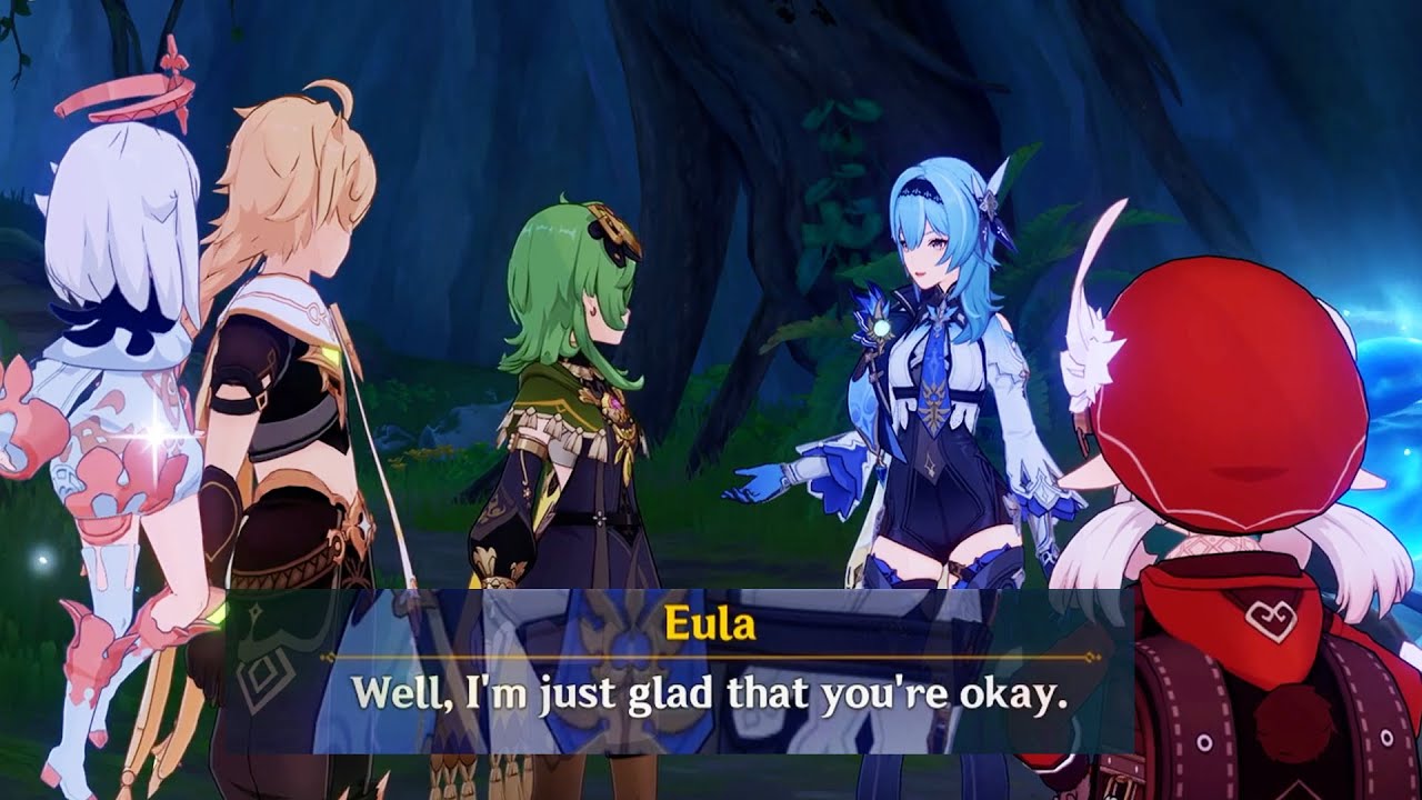 Eula is truly loving and caring person to everyone! | Genshin Impact ...