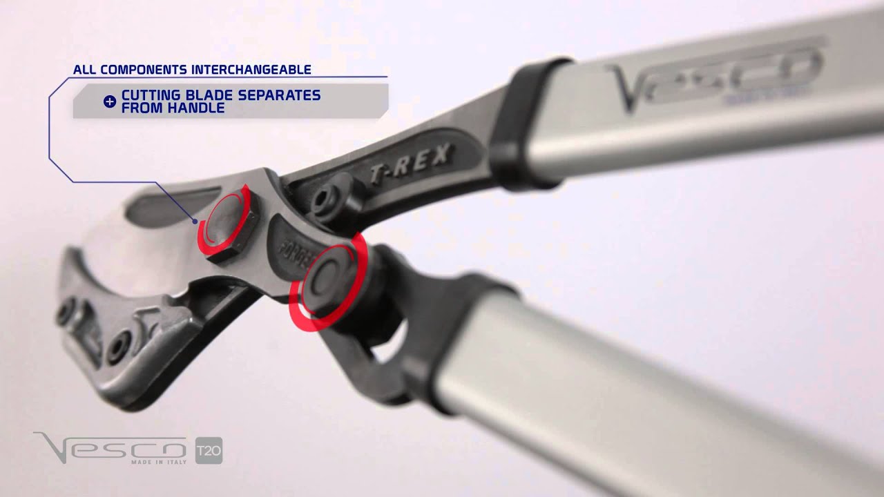 Vesco T20 Curved Anvil Branch-Cutters With Lever - YouTube