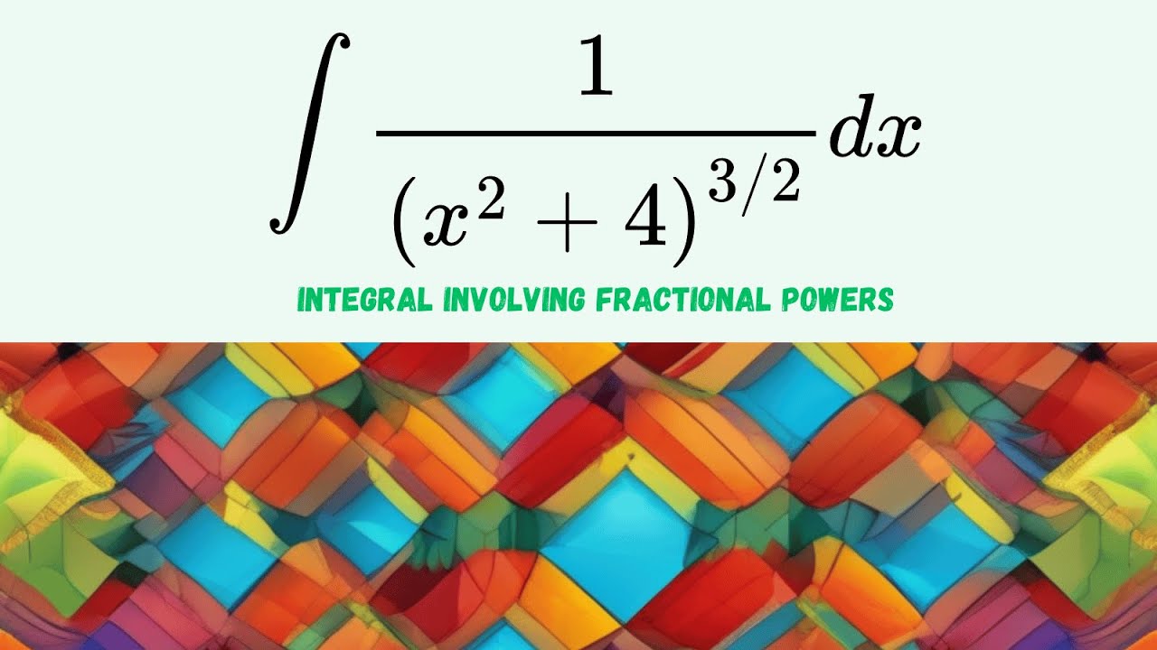 Calculus - Integrals Involving Fractional Powers Using Radical Trig ...