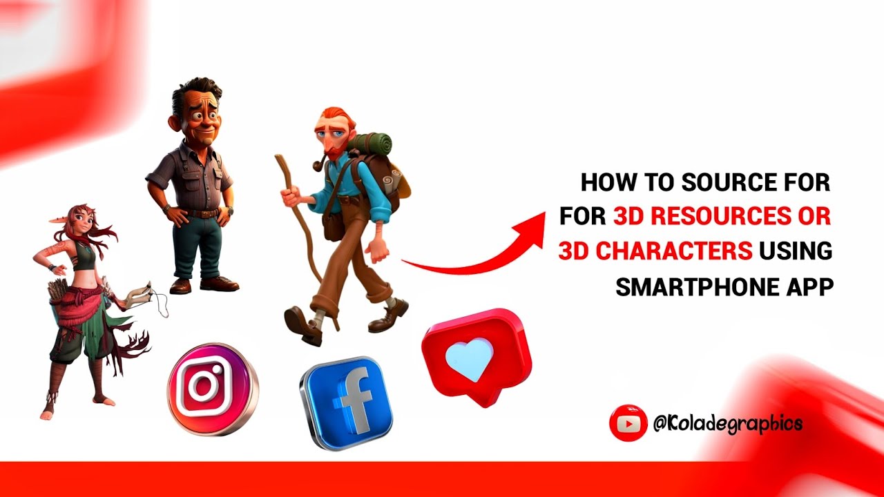How to get Free 3D Resources and 3D Characters #3Dresources ...