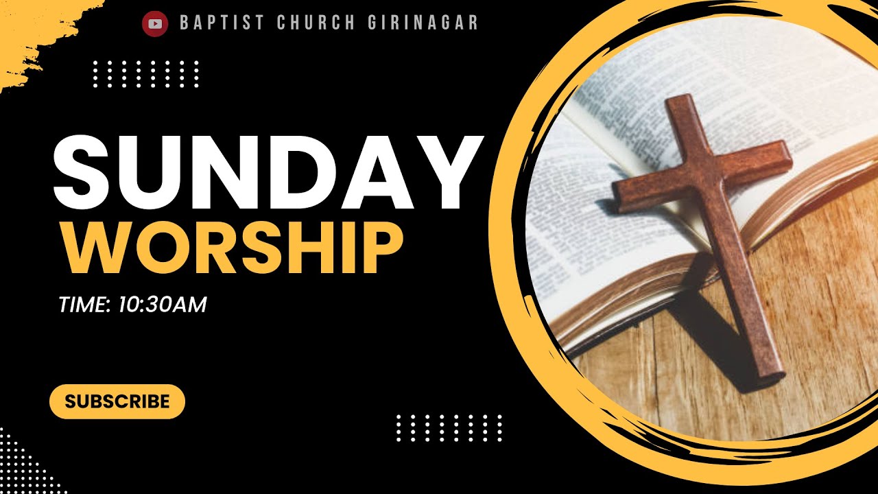 LIVE: Telugu Sunday Worship Service Baptist Church Girinagar - YouTube