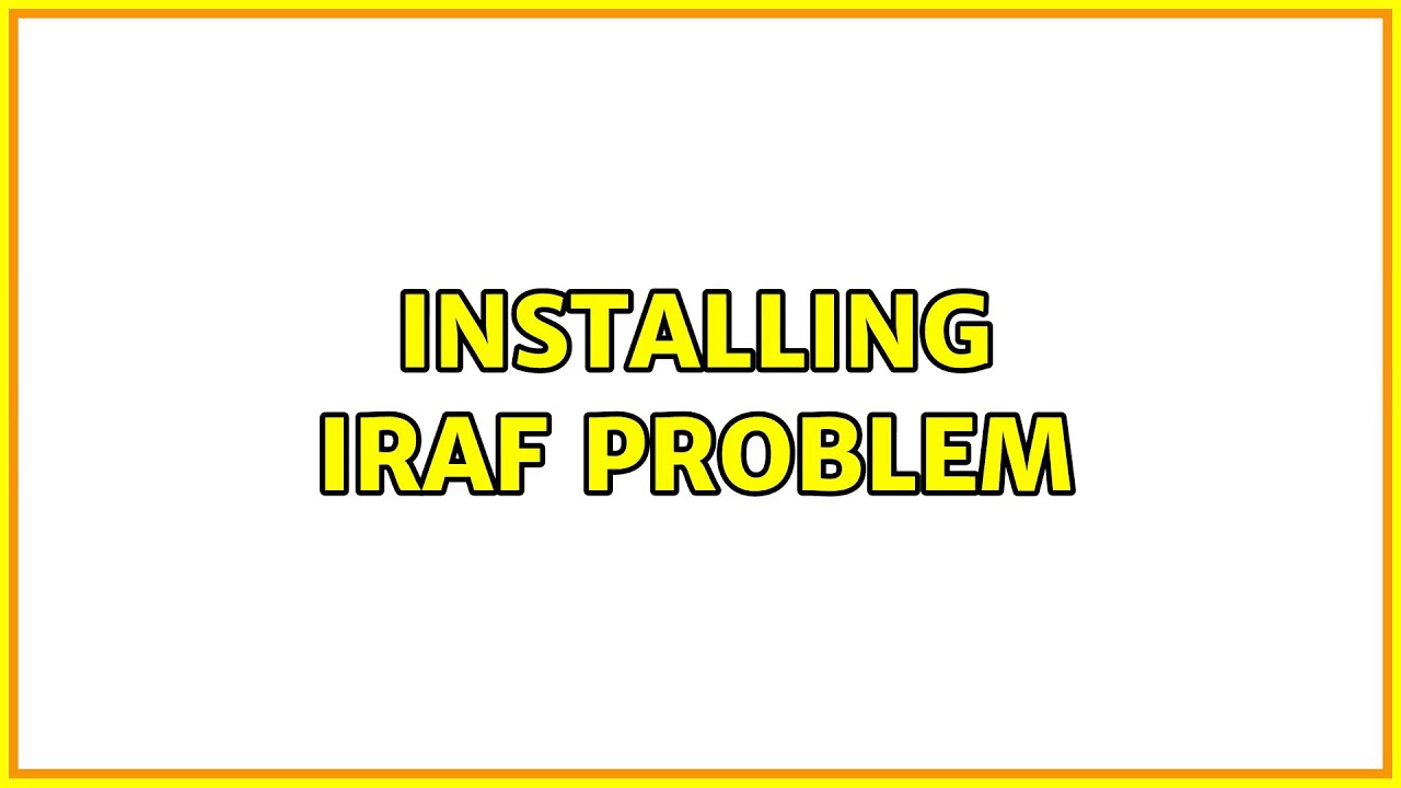 Ubuntu: Installing IRAF problem - YouTube