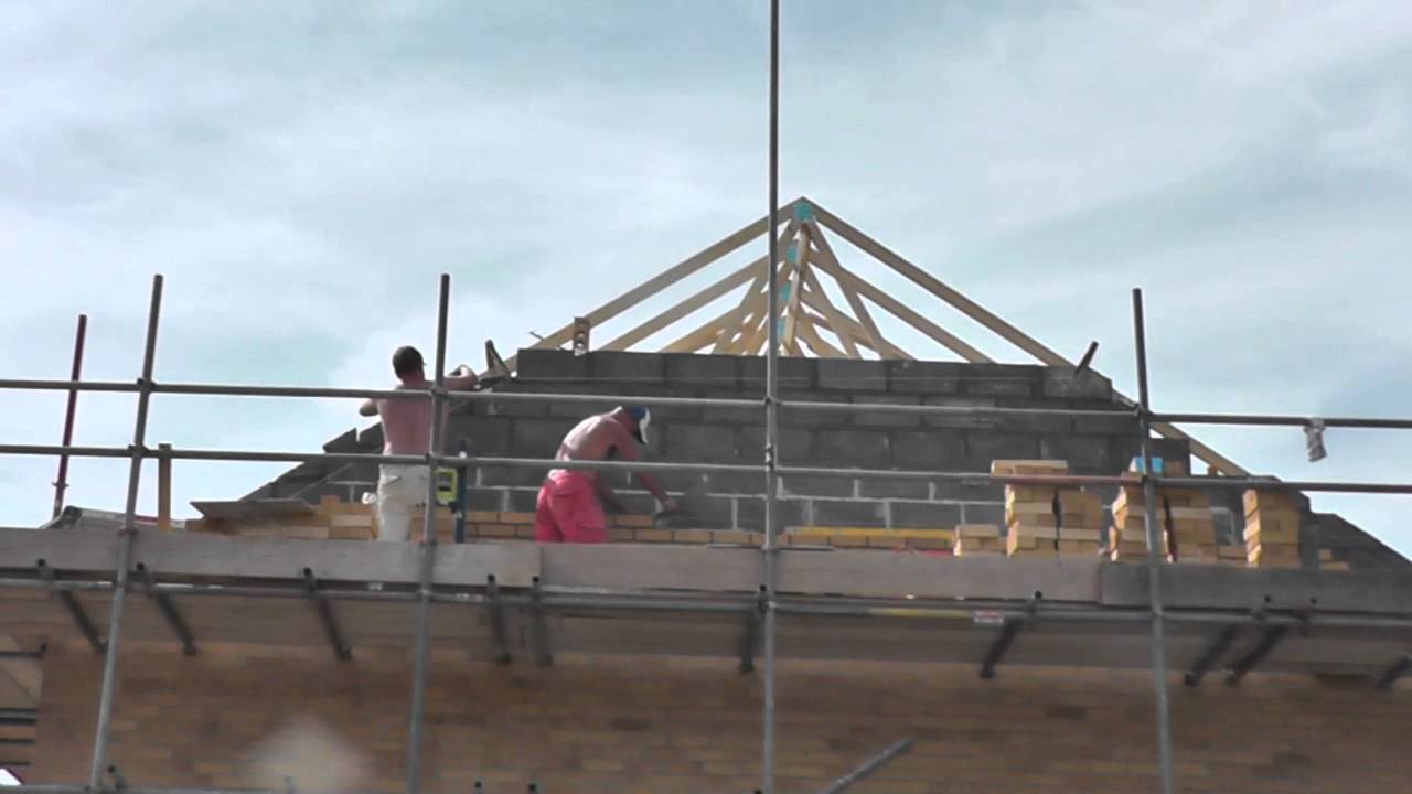 Part 23 Gable Blocks and Strengthening Trusses - YouTube