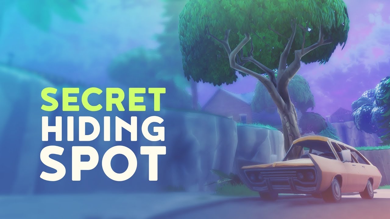 SECRET HIDING SPOT (Fortnite Battle Royale) - YouTube