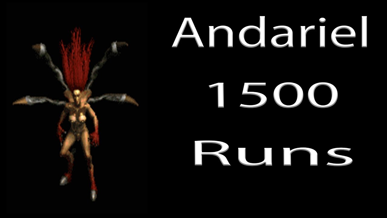 Diablo 2 1500 Andariel Drop showcase [PATCH 1.14d] - YouTube