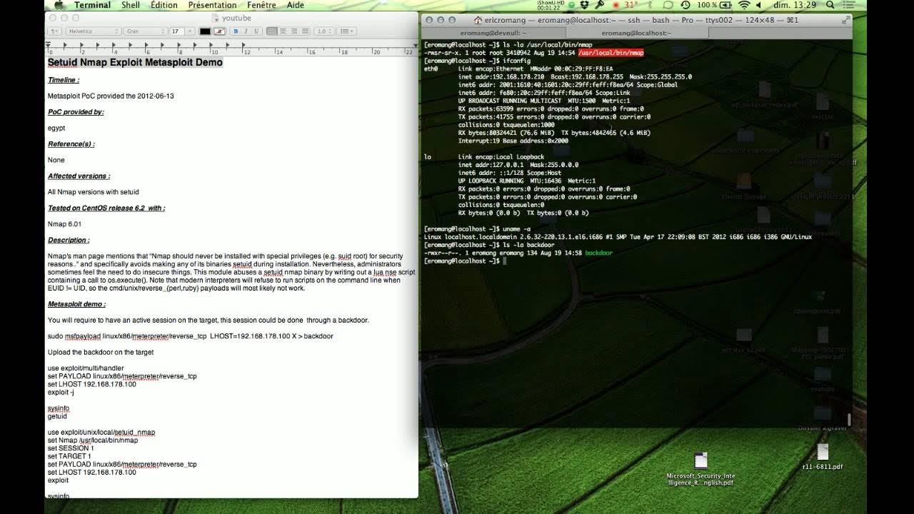 Setuid Nmap Exploit Metasploit Demo - YouTube
