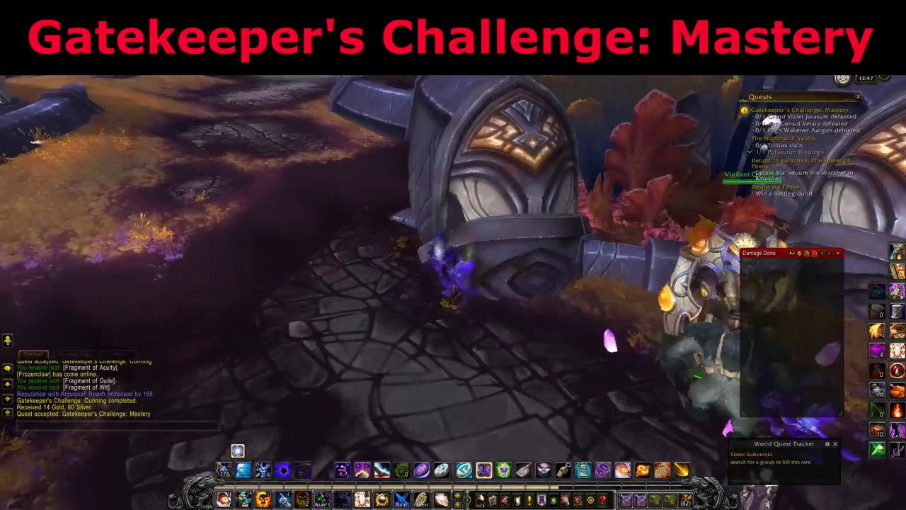 Gatekeeper's Challenge: Mastery Argus Quest World of Warcraft - YouTube