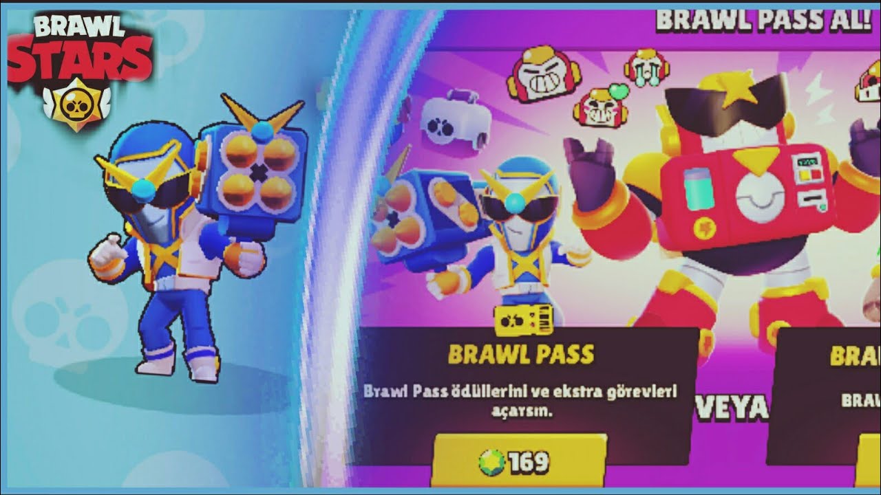 Brawl Pass Aldım! Süper Ranger Brock Kostümü İle Oynadım! (BRAWL STARS ...