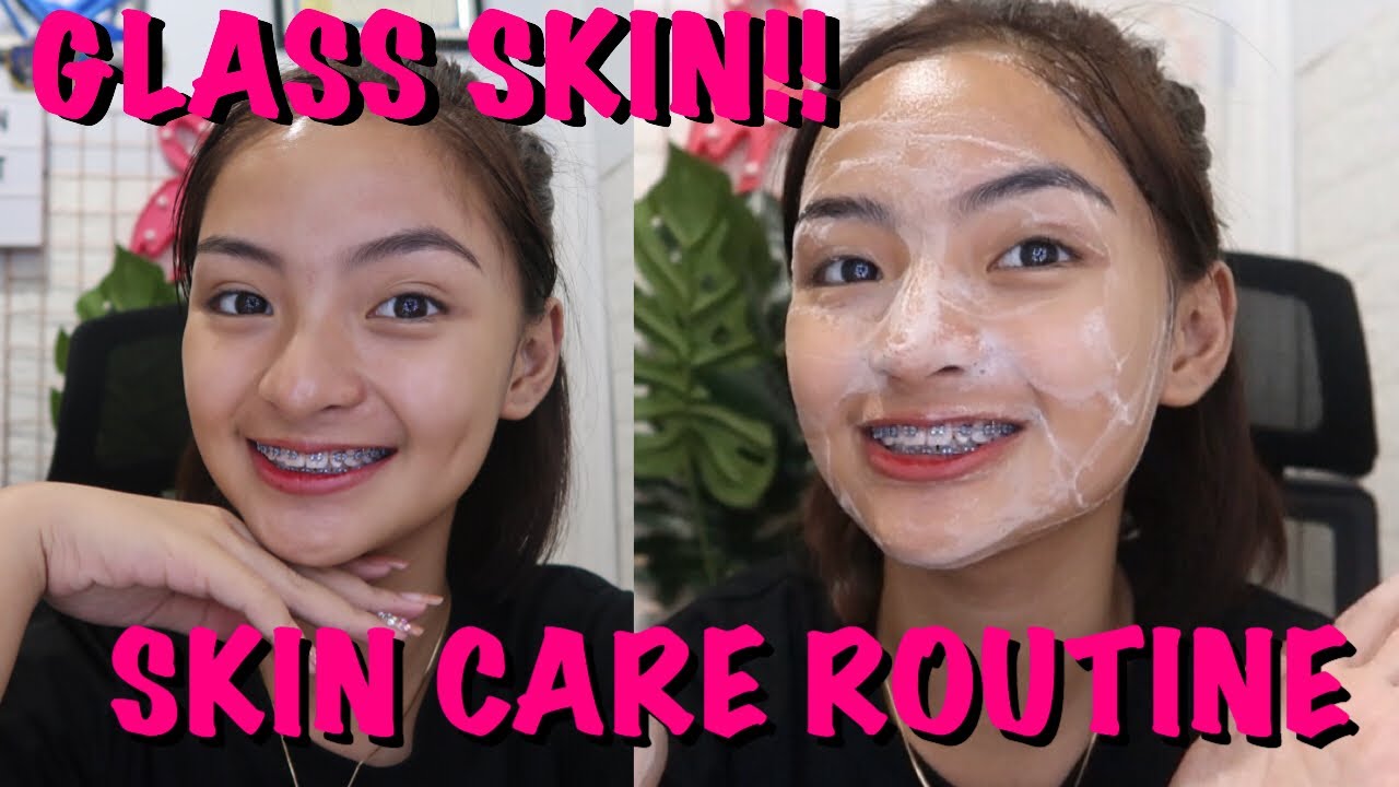 MY SKIN CARE ROUTINE!! GLASS SKIN ♥️ | Dey Villafuerte - YouTube