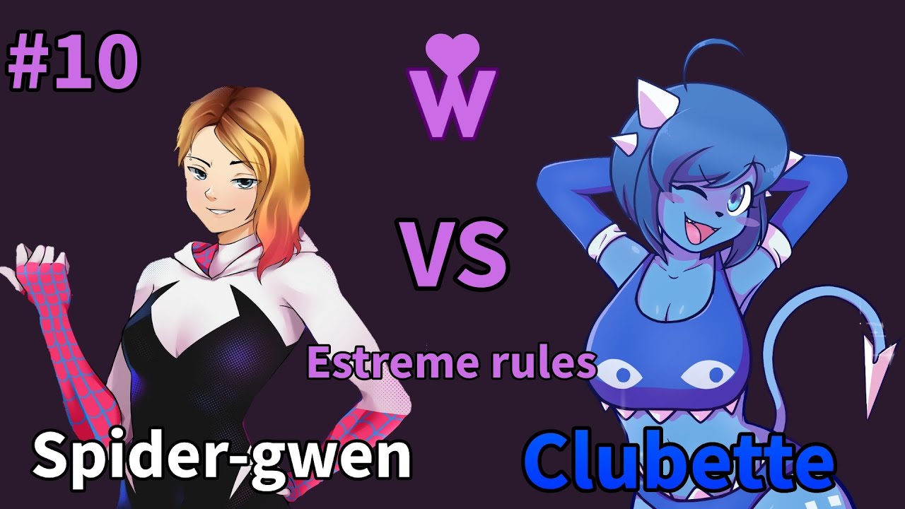 WWE 2011: Spider-gwen VS Clubette | Extreme rules match | WWL #10 | # ...