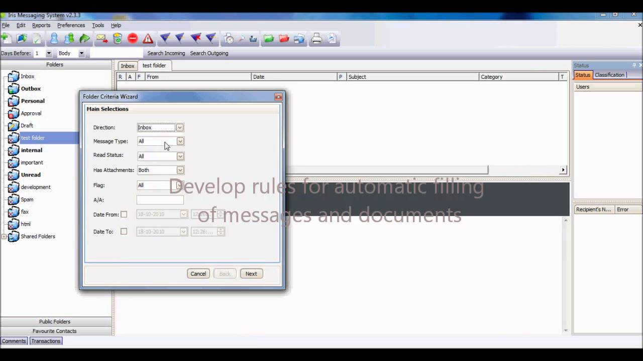 Iris Messaging System (video 3) - YouTube