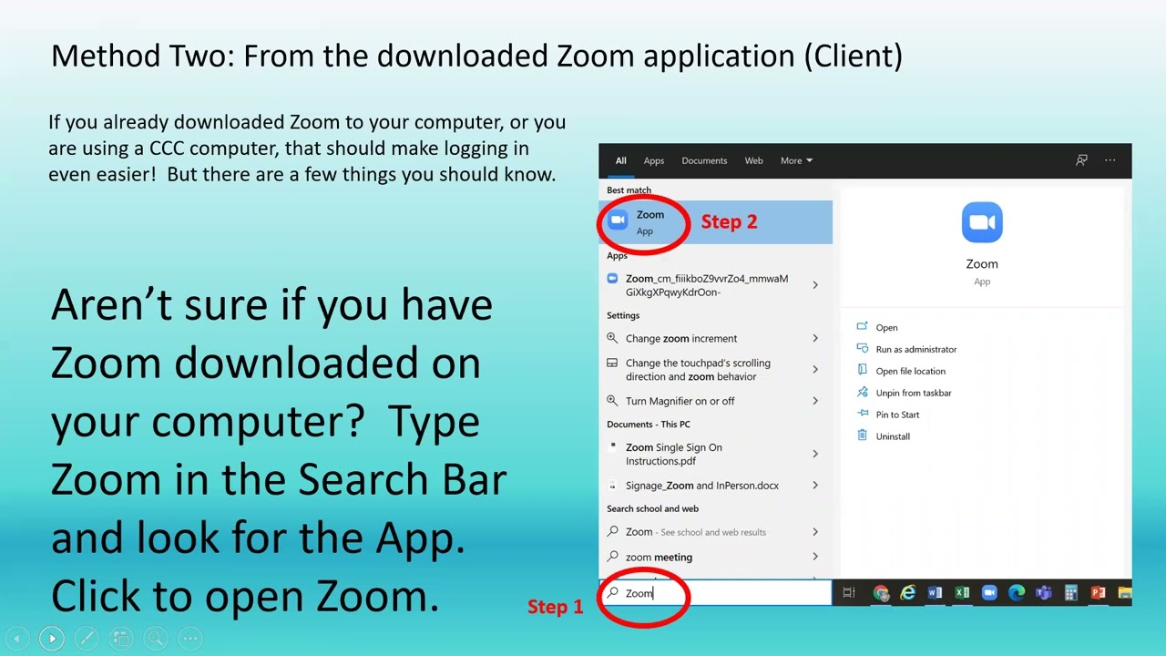 CCC Tutoring Logging Into Zoom - YouTube