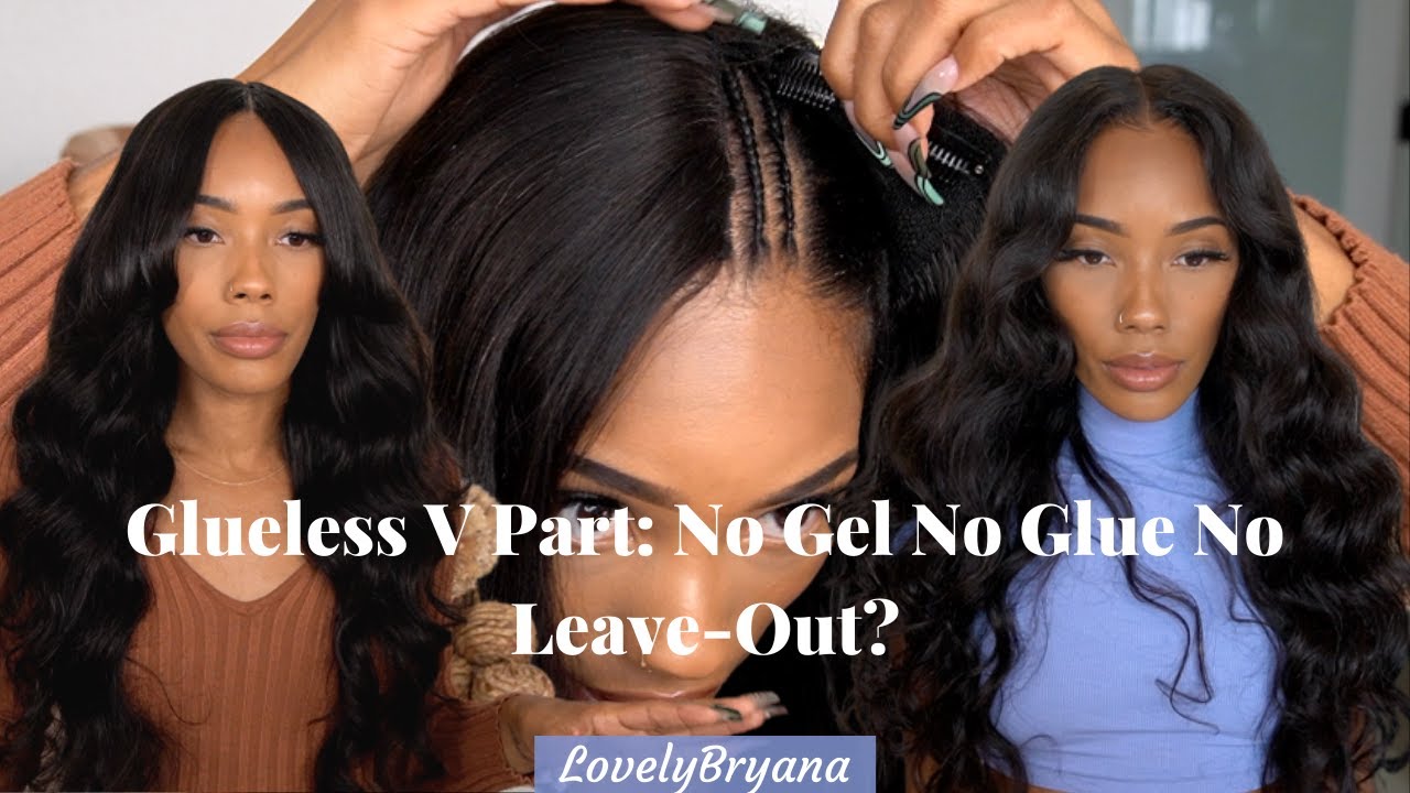 Most Natural Glueless V Part Wig: No Gel No Glue No Leave-Out? | Unice ...