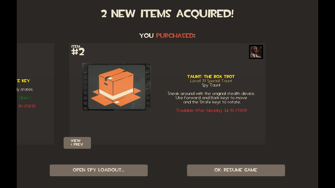 Team Fortress 2 NEW Spy Taunt: The Box Trot - YouTube