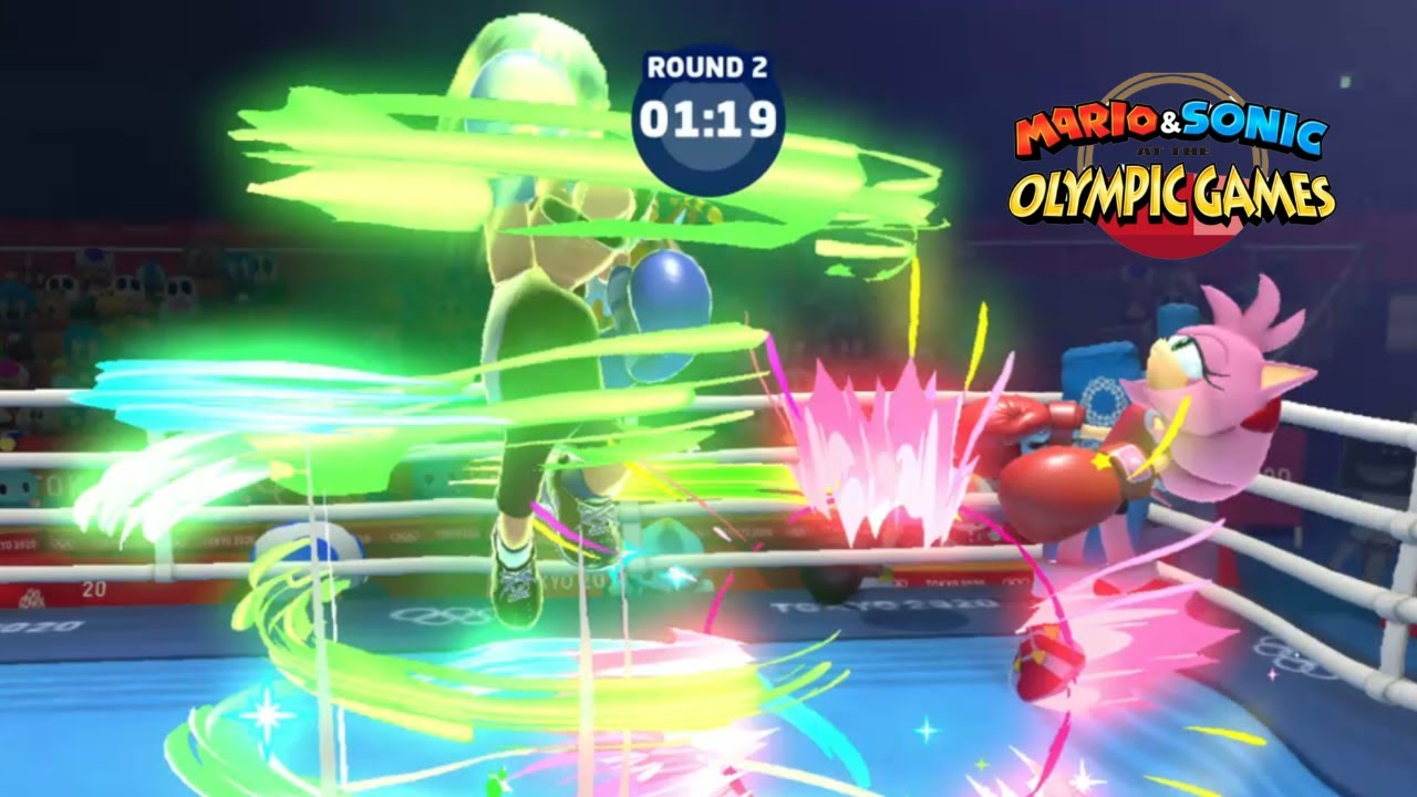 Mario & Sonic At The Olympic Games Tokyo 2020 Boxing - Luigi + Peach ...