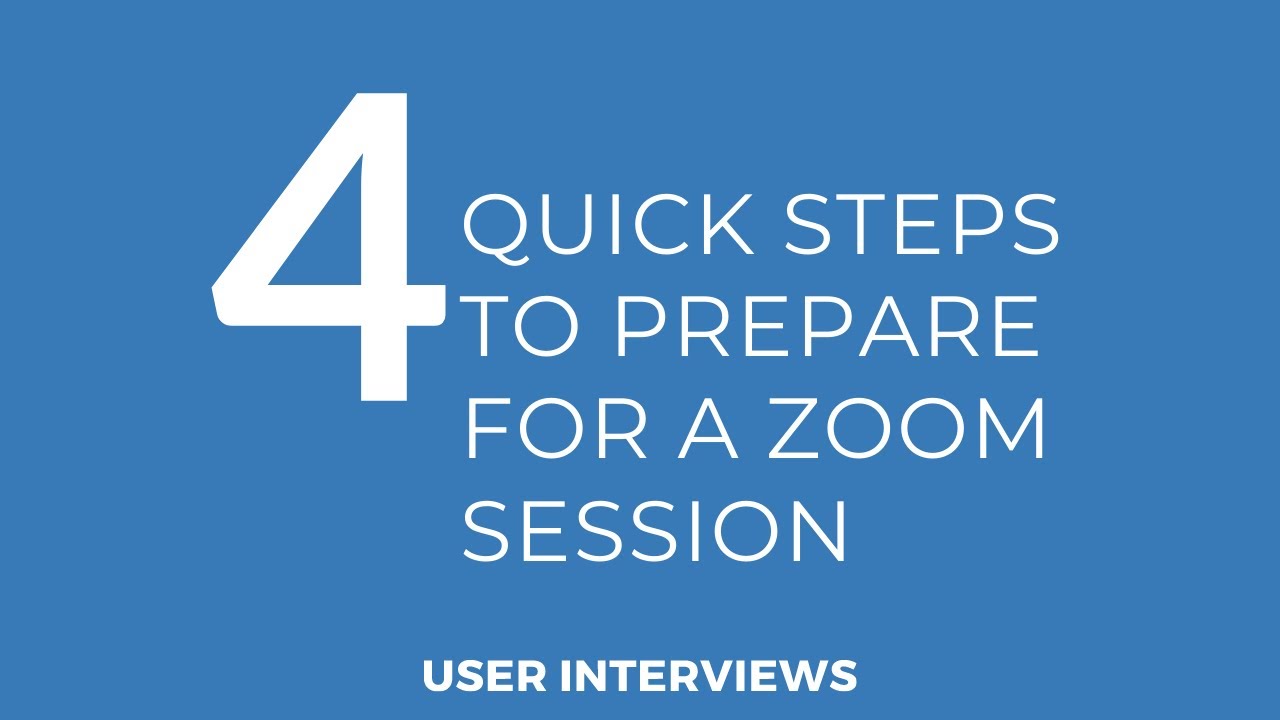 4 Zoom Prep Steps | How to prepare for your next Zoom session - YouTube