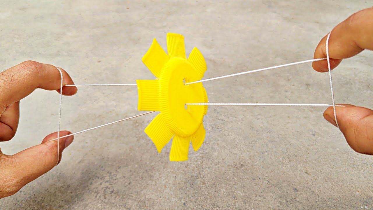 How to make hand spinner with bottle cap | Spinning toy - YouTube