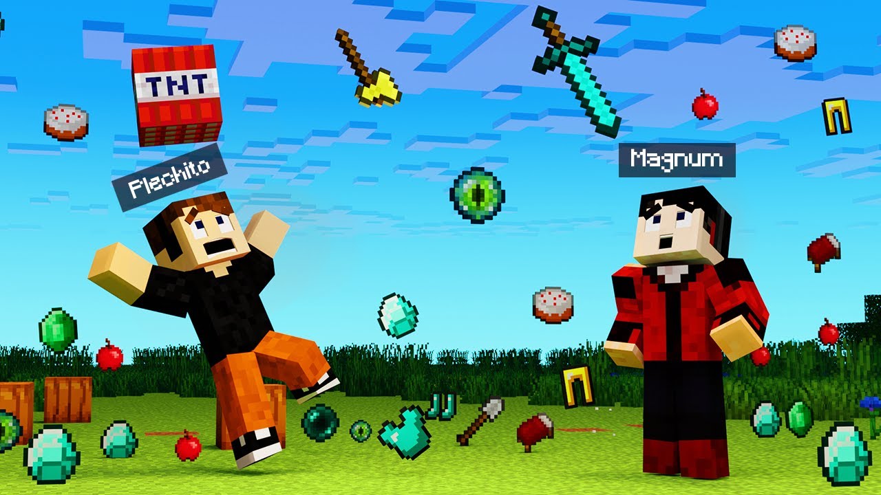 LLUVIA MÁGICA CON PLECH! 🤣😱 🐲| Minecraft - YouTube