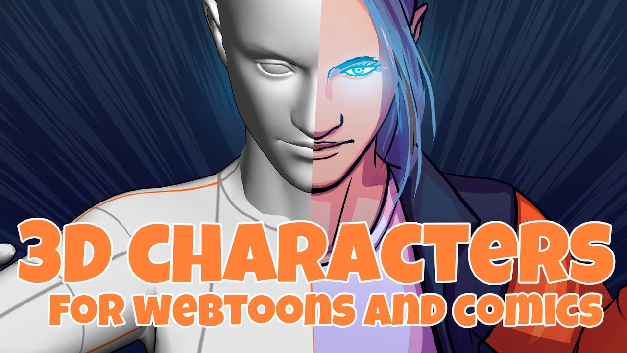 3D models for character drawings in Clip Studio Paint - YouTube