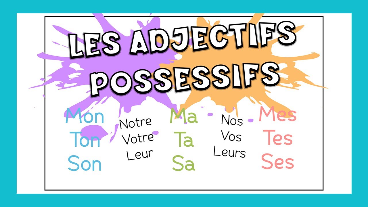 Los adjetivos posesivos en francés | Gramática - YouTube